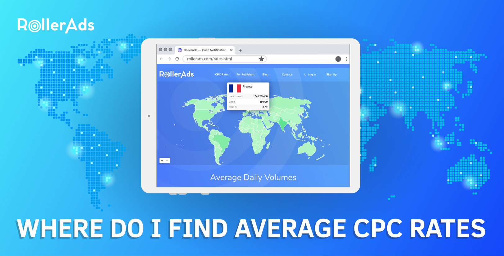 Where do I find average CPC rates? - RollerAds Blog