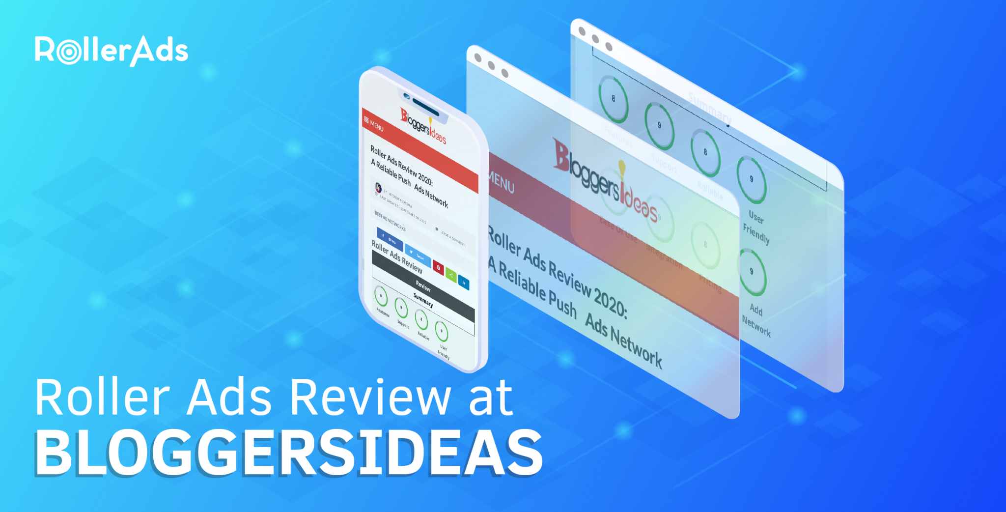 ROLLERADS REVIEW AT BLOGGERSIDEAS - RollerAds Blog