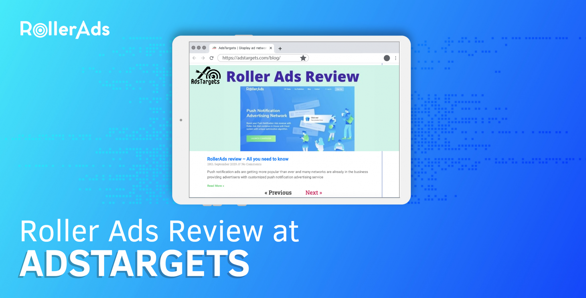 RollerAds Review at AdsTargets - RollerAds Blog